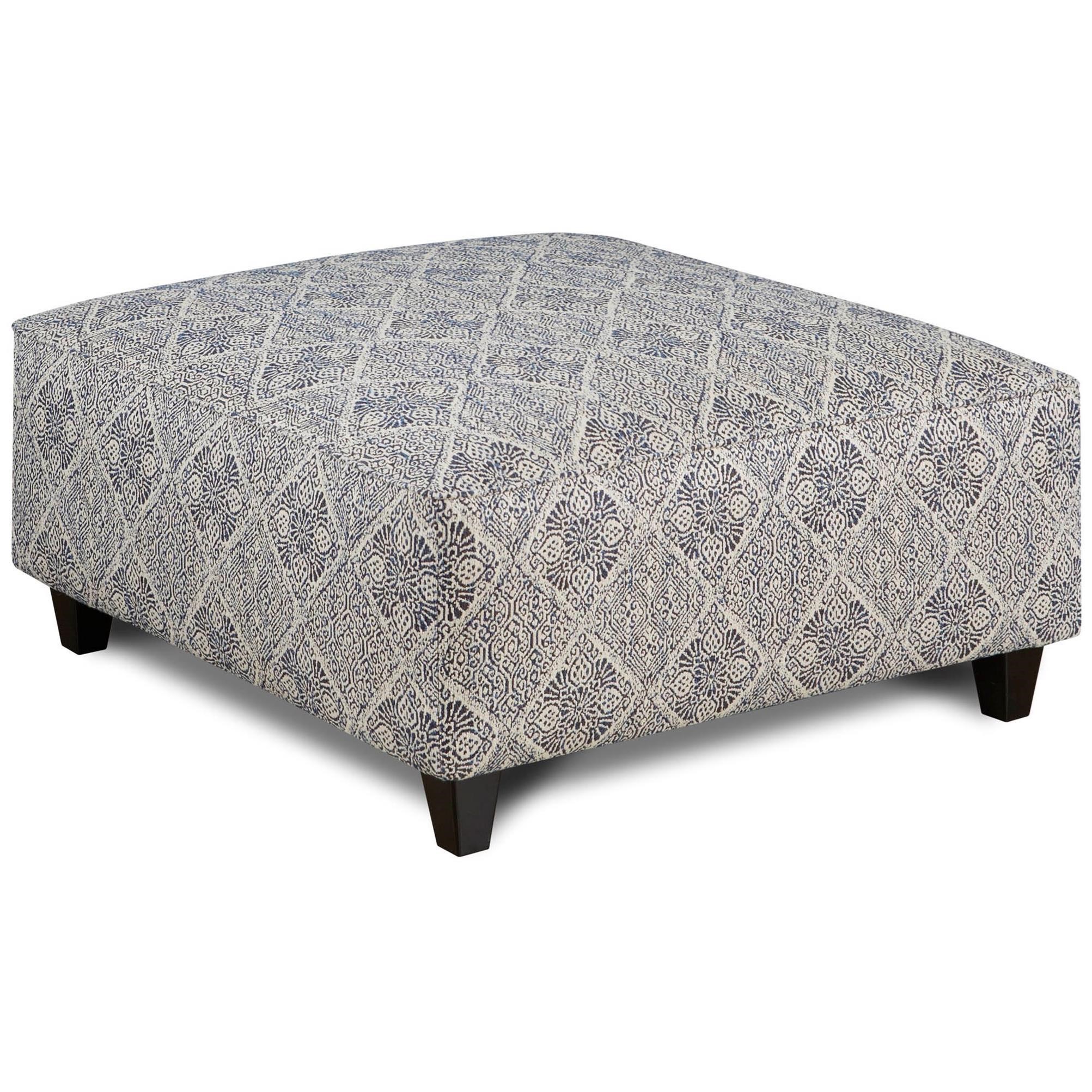 Fusion Furniture 2810 Kp Catalina Linen Transitional Cocktail Ottoman